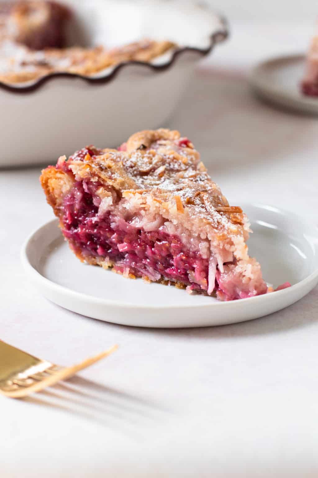 Raspberry Coconut Macaroon Pie - Everyday Pie