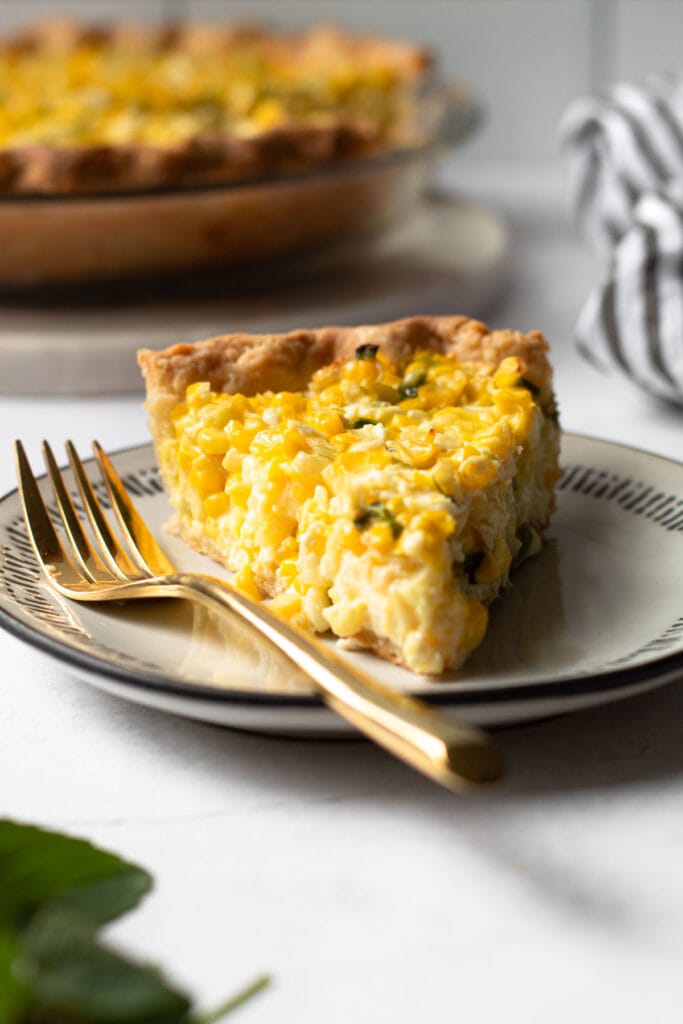 Fresh Corn, Hot Pepper, and Feta Savory Pie - Everyday Pie