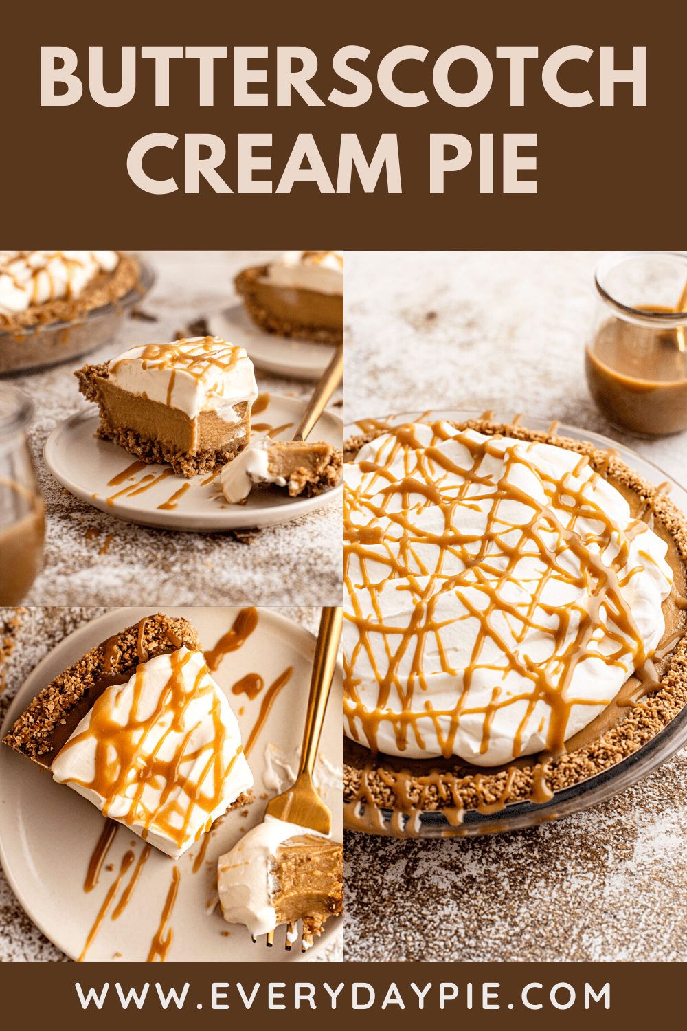 Butterscotch Cream Pie - Everyday Pie