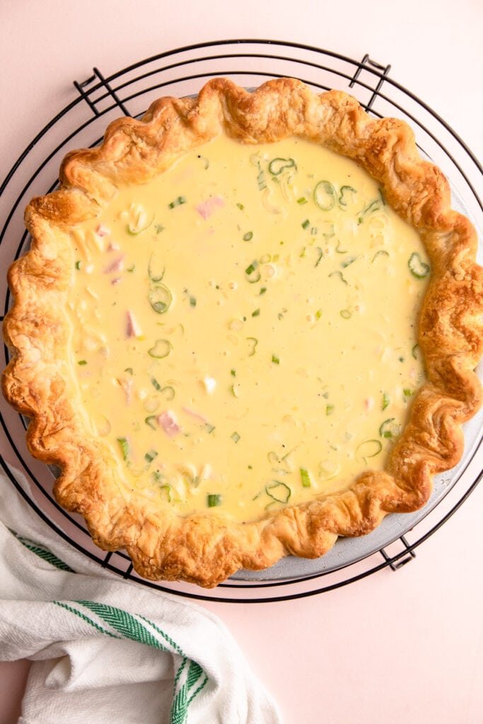 Ham and Cheese Quiche - Everyday Pie