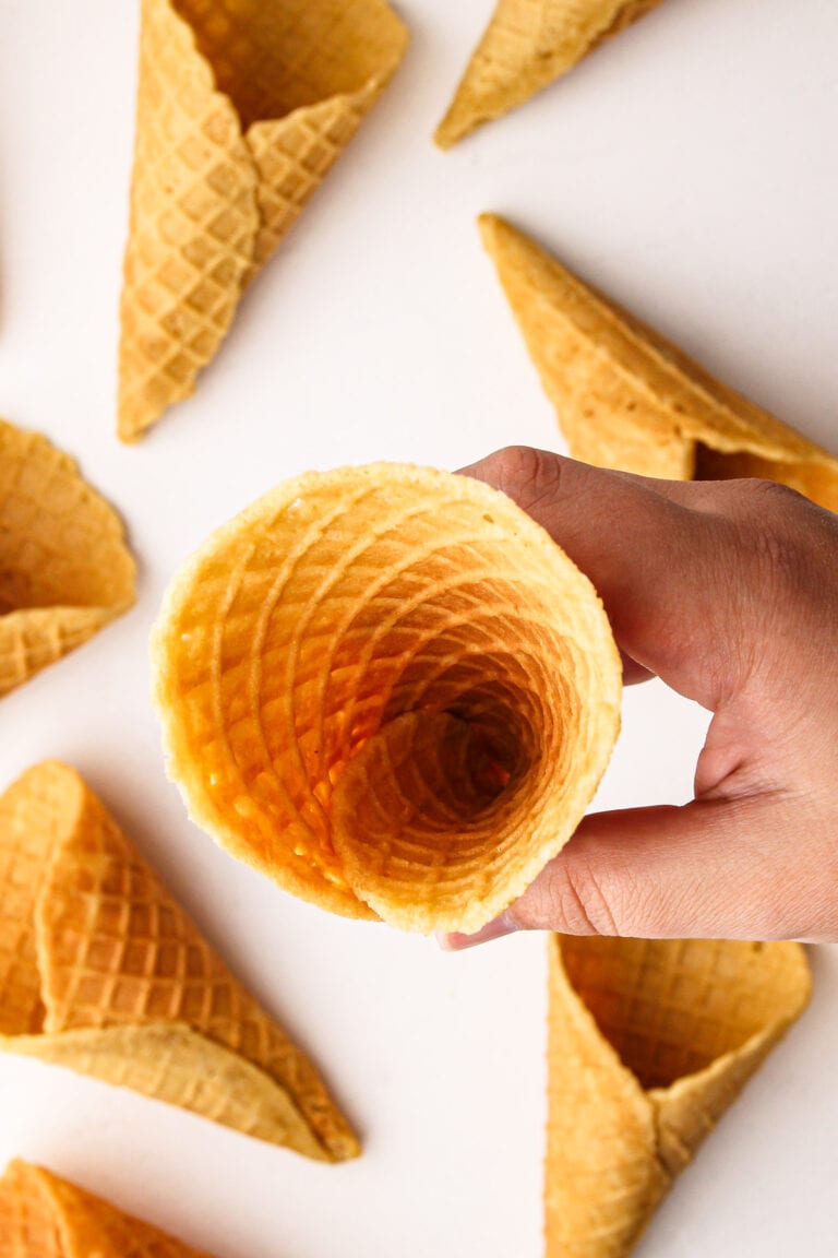 How to Make Waffle Cones - Everyday Pie