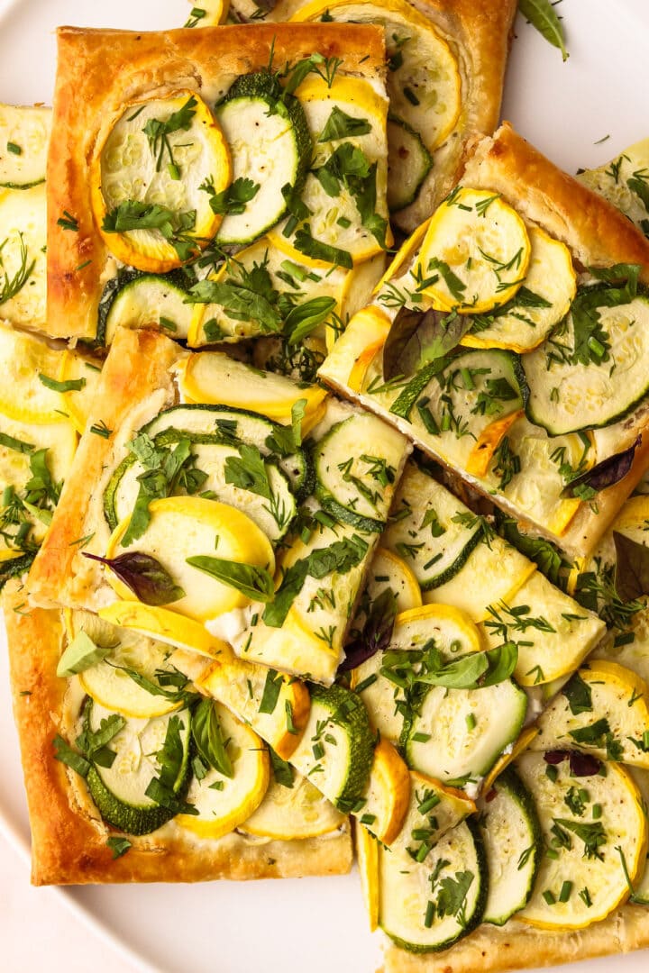 Puff Pastry Zucchini Tart - Everyday Pie