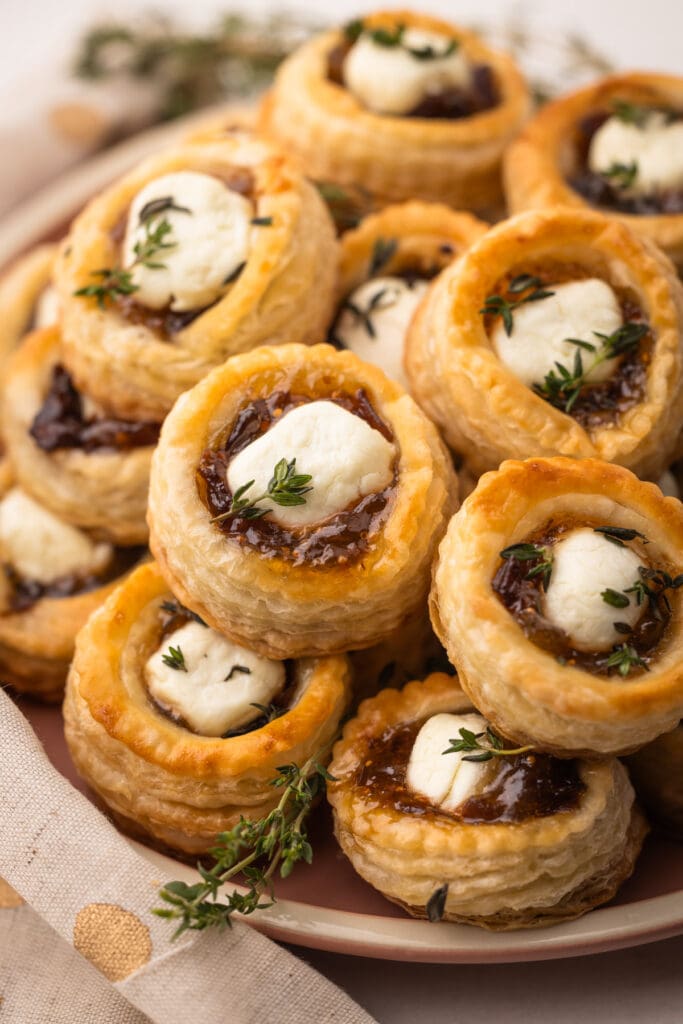 Goat Cheese and Fig Puff Pastry Tarts - Everyday Pie