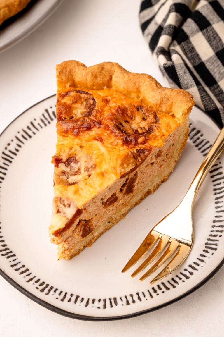 Pepperoni Pizza Quiche - Everyday Pie